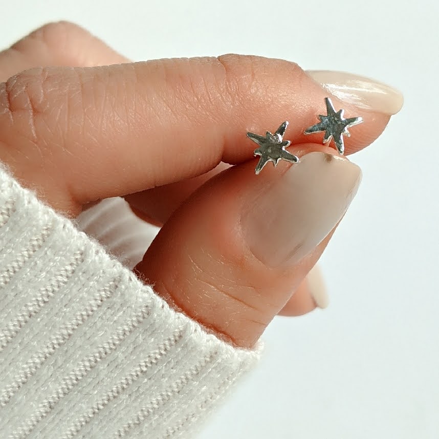 Aros Destello Plata 925 - Pasantes - Joyas GABENA - Cuotas sin interés