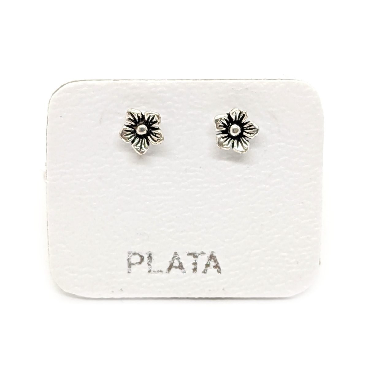 Aros Flor Plata 925 - Joyas GABENA - Cuotas sin interés