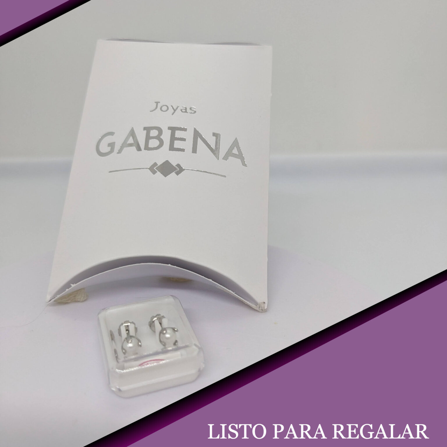 Aros Abridores Perlas Engarzadas 5mm Acero Quirúrgico - Joyas GABENA